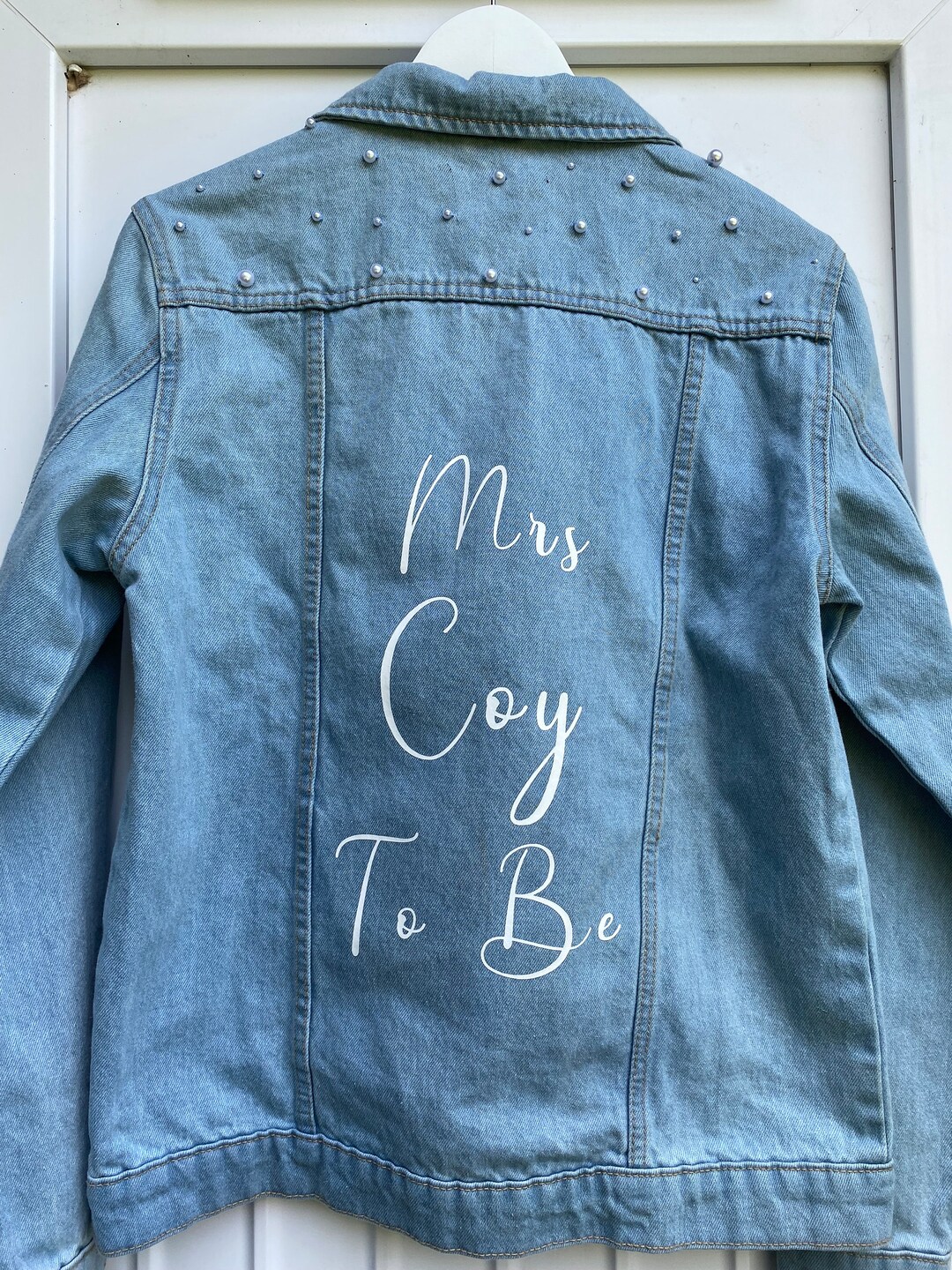 DIY Personalised Iron on Custom Decal for Bride Jacket Hen Party - Etsy