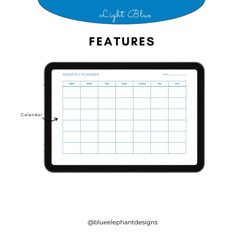 Light Blue Weekly Planner Printable: A4, A5, A6 (PDF Download) - Etsy