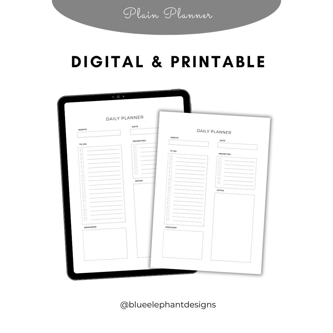 Daily Planner 2 - Undated 2025 Planner, All in One Planner, Good Notes ...