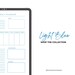 Light Blue Weekly Planner: Printable Productivity Scheduler (PDF) - Etsy