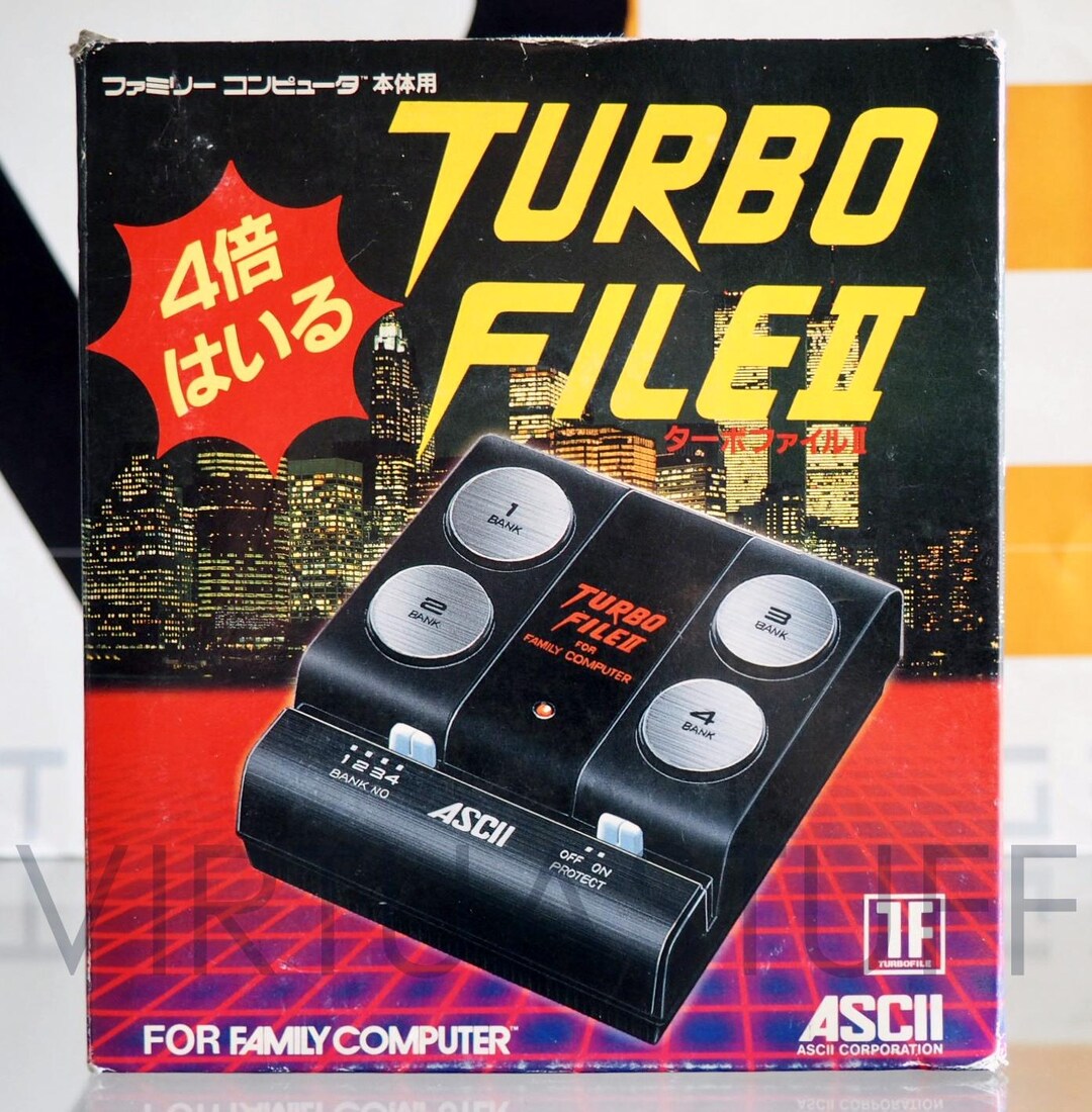 Ascii Turbo File II 2, Only for Nintendo Famicom, FC Memory, for NES ...