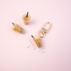 Bubble Tea Keychain | Miniature Boba Milk Tea Keyring | Miniature Food ...