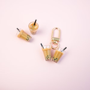 Bubble Tea Keychain | Miniature Boba Milk Tea Keyring | Miniature Food ...