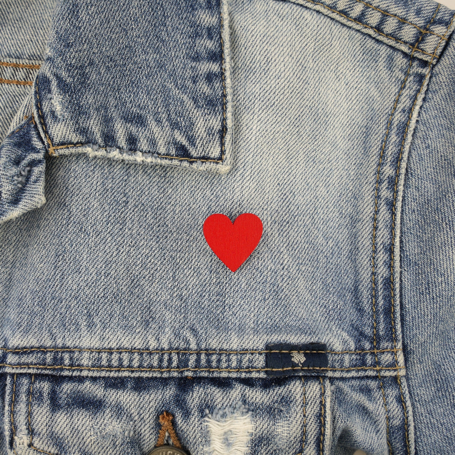 Colourful I LOVE YOU Heart Pin | Pastel Love Heart Brooch | Cute Wood ...
