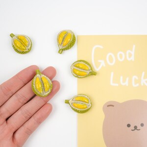 Durian Brooch | Miniature Durian Pin | Unique Food-themed Accessory ...