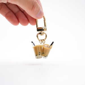 Bubble Tea Keychain | Miniature Boba Milk Tea Keyring | Miniature Food ...