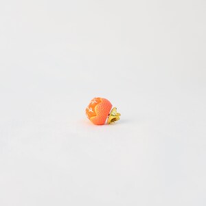 Mandarin Orange Pin | Peeled Tangerine Pin | Orange Brooch | Juicy ...