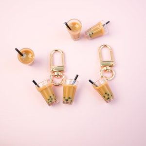 Bubble Tea Keychain | Miniature Boba Milk Tea Keyring | Miniature Food ...