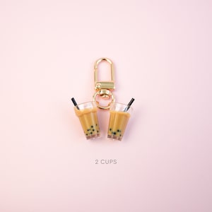 Bubble Tea Keychain | Miniature Boba Milk Tea Keyring | Miniature Food ...