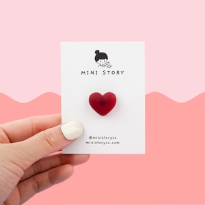 Love Heart Pins | Cute Heart Brooch | I Love You Badge | Romantic Lapel ...