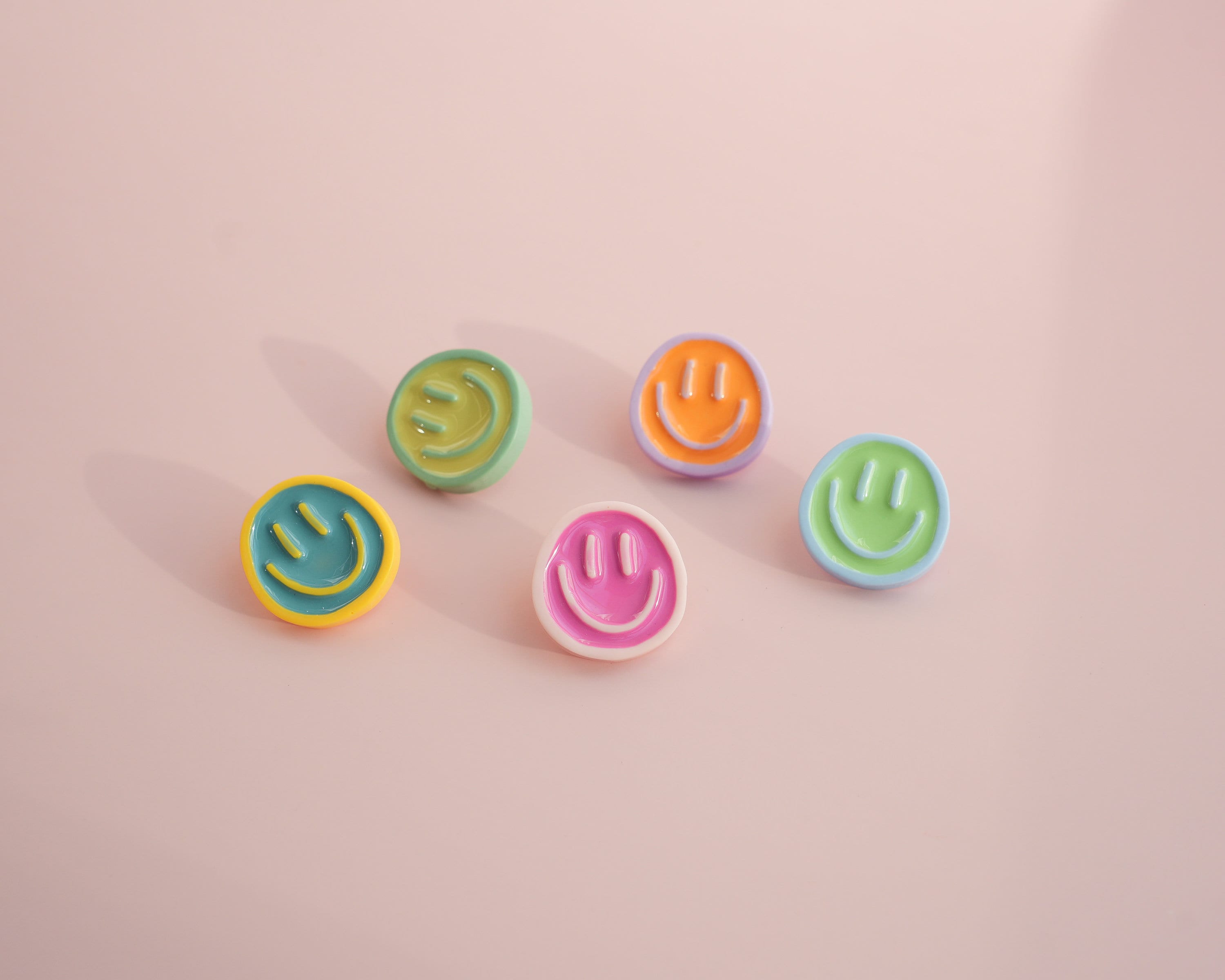 Smiley Face Magnet Set Pastel Smiley Face Magnets - Etsy Australia