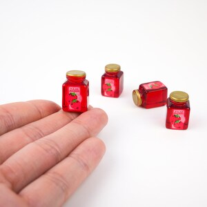 Strawberry Jam Jar Pin 3D Fruit Jam Bottle Brooch Miniature Jam Cute ...