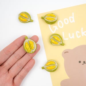 Durian Brooch | Miniature Durian Pin | Unique Food-themed Accessory ...
