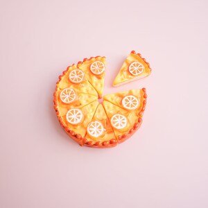 Lemon Pie Pin | Lemon Cake Brooch | Whimsical Dessert Brooch | Dessert ...