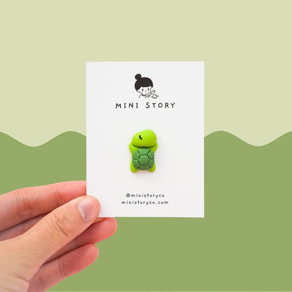 Turtle Enamel Pin - Etsy