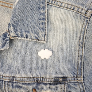 Cloud Brooch | Weather Accessory | Cute Cloud Lapel Pin | Cloud Shape ...