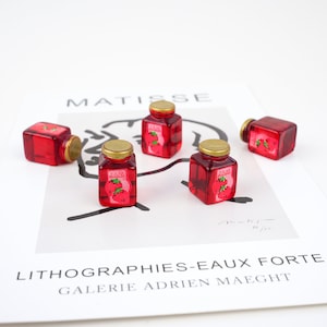 Strawberry Jam Jar Pin 3D Fruit Jam Bottle Brooch Miniature Jam Cute ...