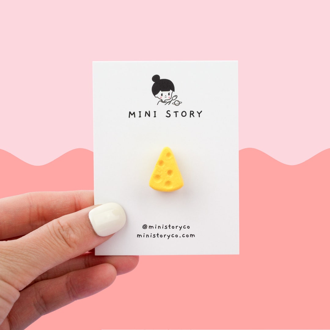 Swiss Cheese Pin | Cute Cheese Lover's Brooch for Foodies | Cheese ...