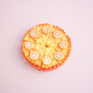 Lemon Pie Pin | Lemon Cake Brooch | Whimsical Dessert Brooch | Dessert ...