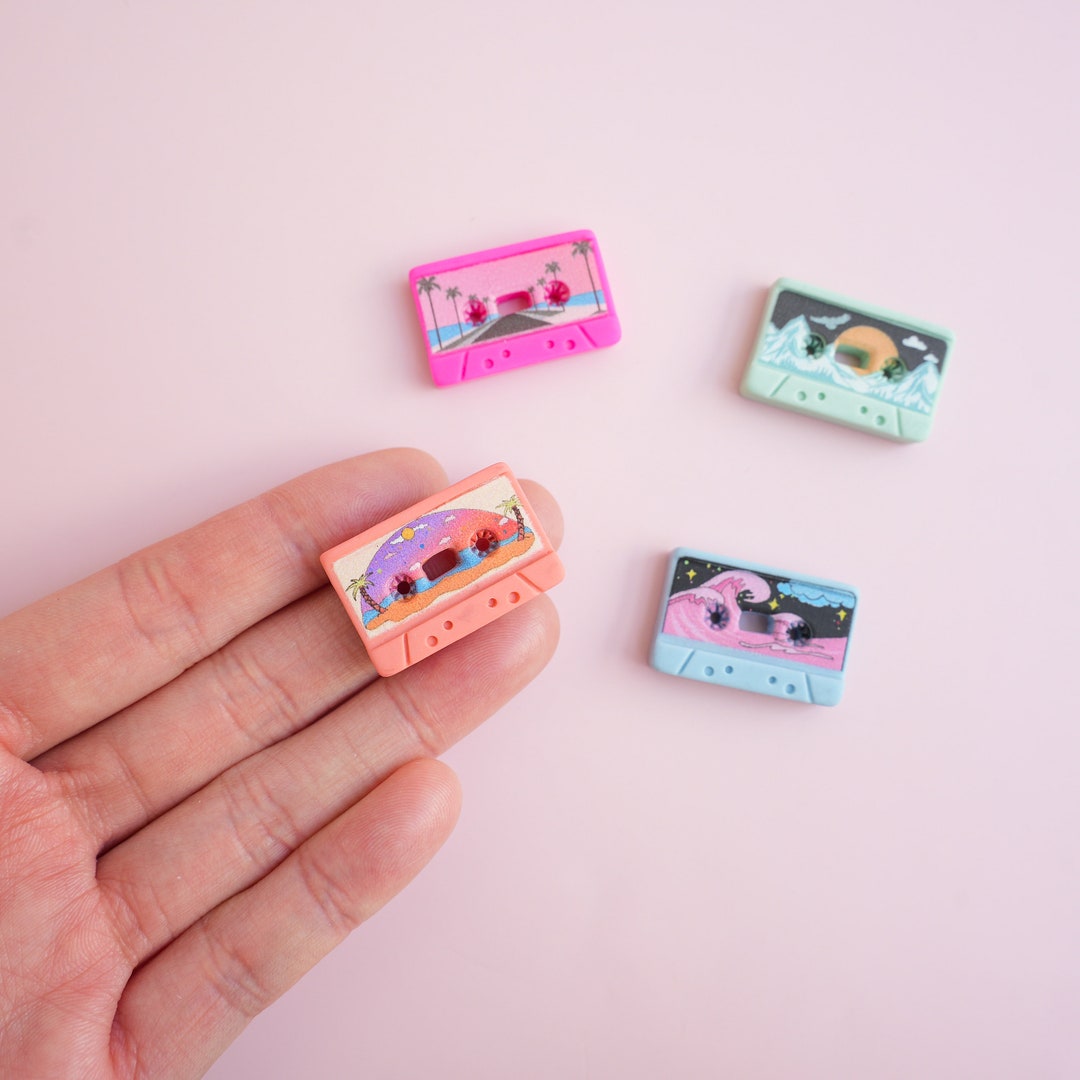 Cassette Tape Pin Retro Cassette Brooch Nostalgic Lapels 70's 80's 90's ...