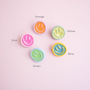Pastel Smiley Face Pin | Smiley Face Brooch | Colourful Pin Badge ...