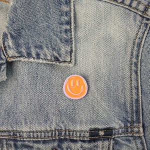 Pastel Smiley Face Pin | Smiley Face Brooch | Colourful Pin Badge ...