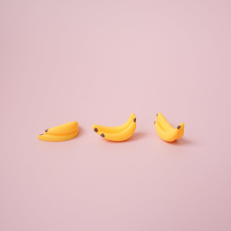 Banana Pin | Miniature Banana Brooch | Cute Fruit Lapel Pin for ...