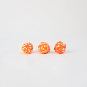 Mandarin Orange Pin | Peeled Tangerine Pin | Orange Brooch | Juicy ...