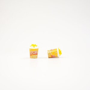 Popcorn Brooch | Cinema Popcorn Pin | Foodie Accessories | 3D Popcorn ...