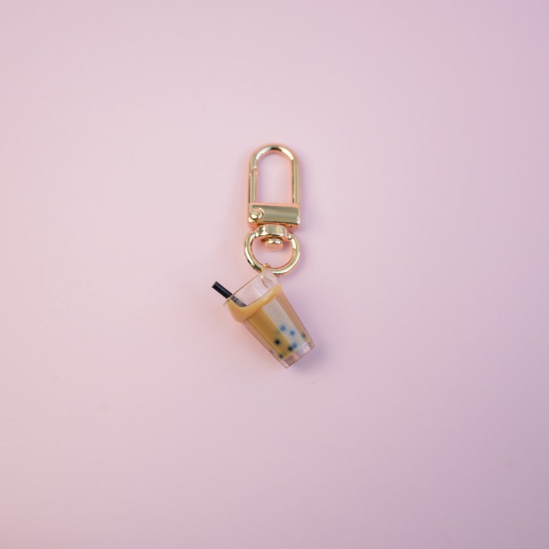 Bubble Tea Keychain Miniature Boba Milk Tea Keyring - Etsy