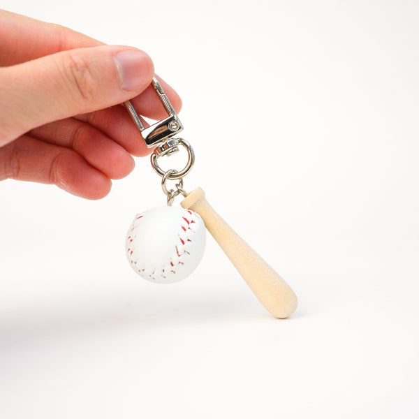 Baseball Keychain - Etsy