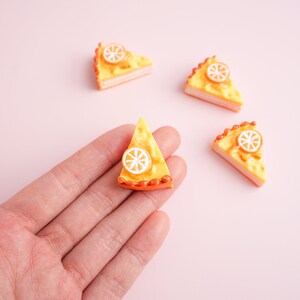 Lemon Pie Pin | Lemon Cake Brooch | Whimsical Dessert Brooch | Dessert ...