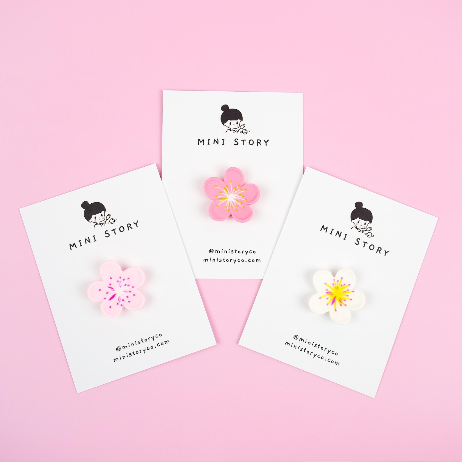 Sakura Flower Brooch | Cherry Blossom Pin | Spring Accessory | Cute ...