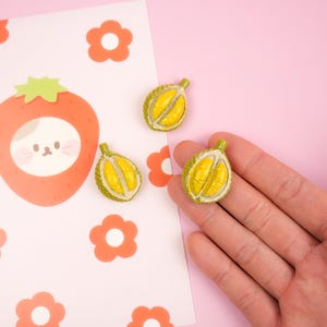 Durian Brooch | Miniature Durian Pin | Unique Food-themed Accessory ...
