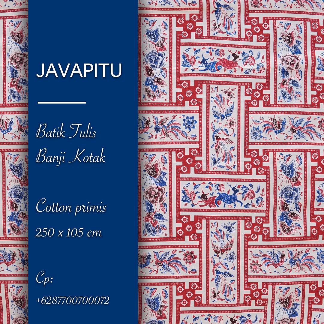 Batik Tulis Banji Kotak Handmade Batik - Etsy