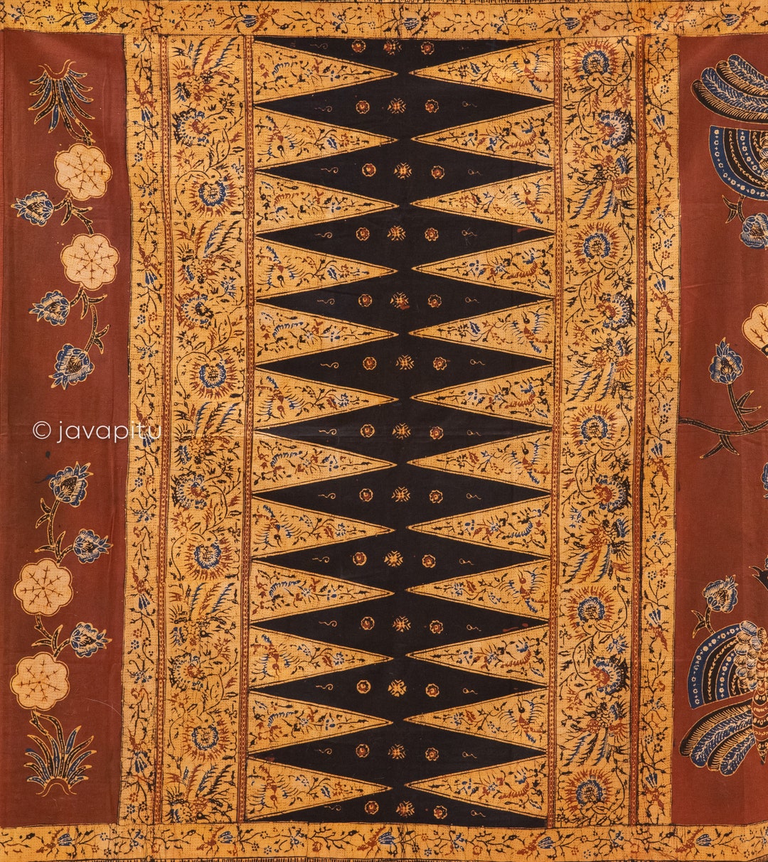 1960's Sarong Batik Gresik Merak - Etsy