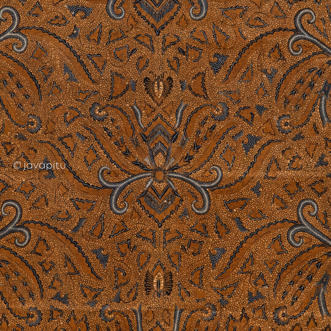 1960's Batik Sogan, Sign Batik Tulis Wahyu Motif Pisan Bali - Etsy