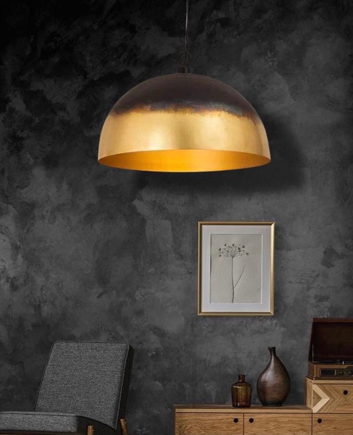 SET OF TWO Hammered Dome Light Fixture, Brass Dome Lamp , Kitchen ...