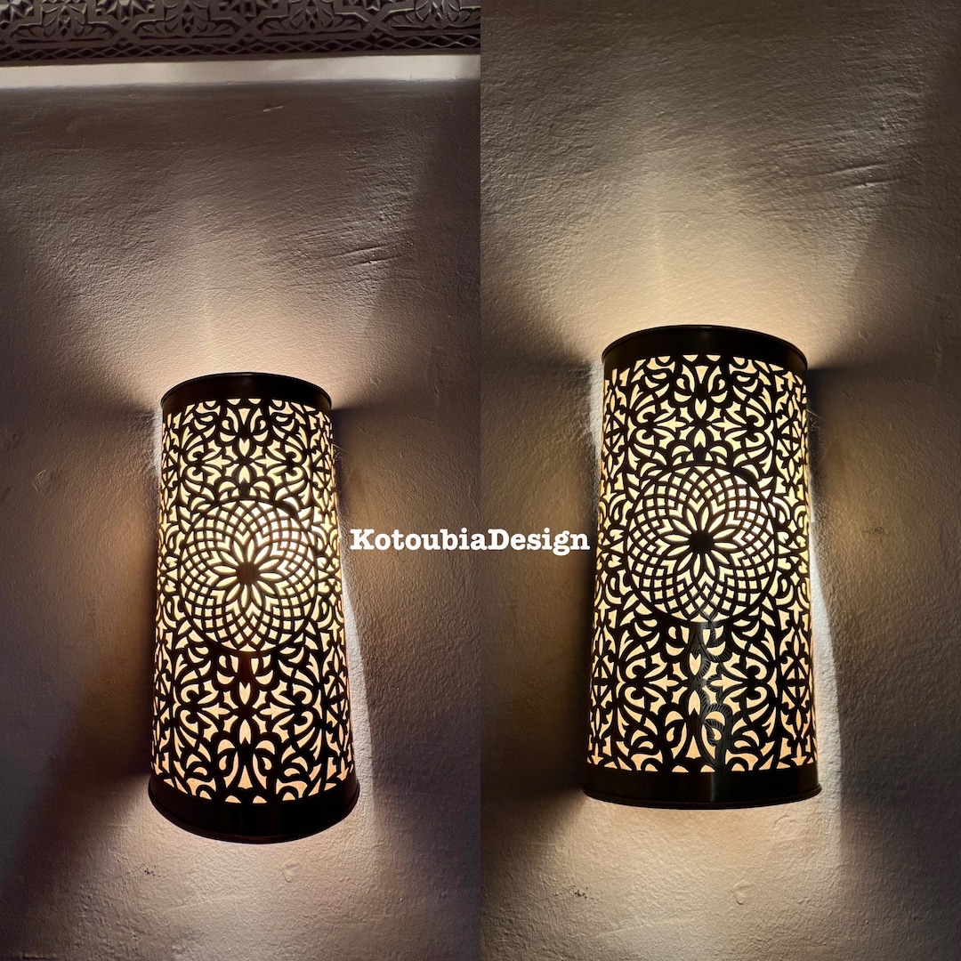 SET OF TWO Moroccan Wall Light,handmade Wall Light Moroccan Wall Sconce ...