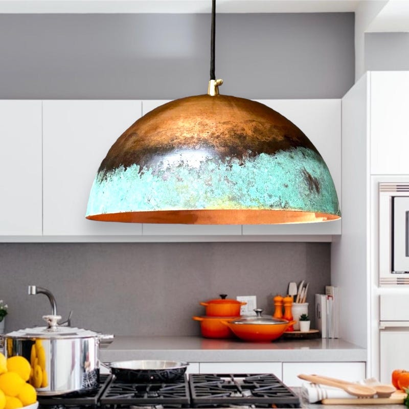 Copper Ceiling Lamp - Etsy