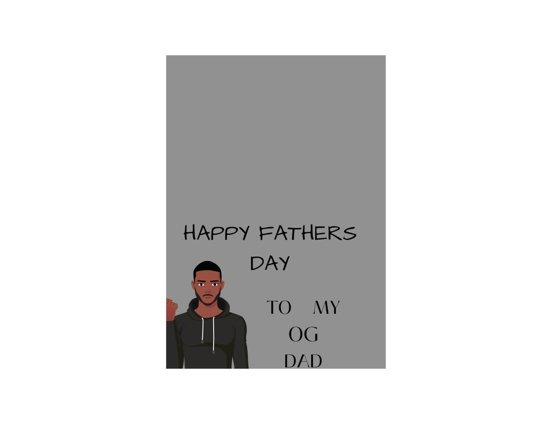 HIP HOP DAD Fathers Day Card, African American Fathers Day Card, Black ...