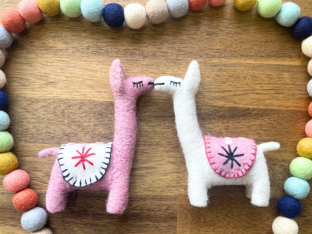 Hand Felted Alpacas Made in 100% New Zealand Wool - Etsy