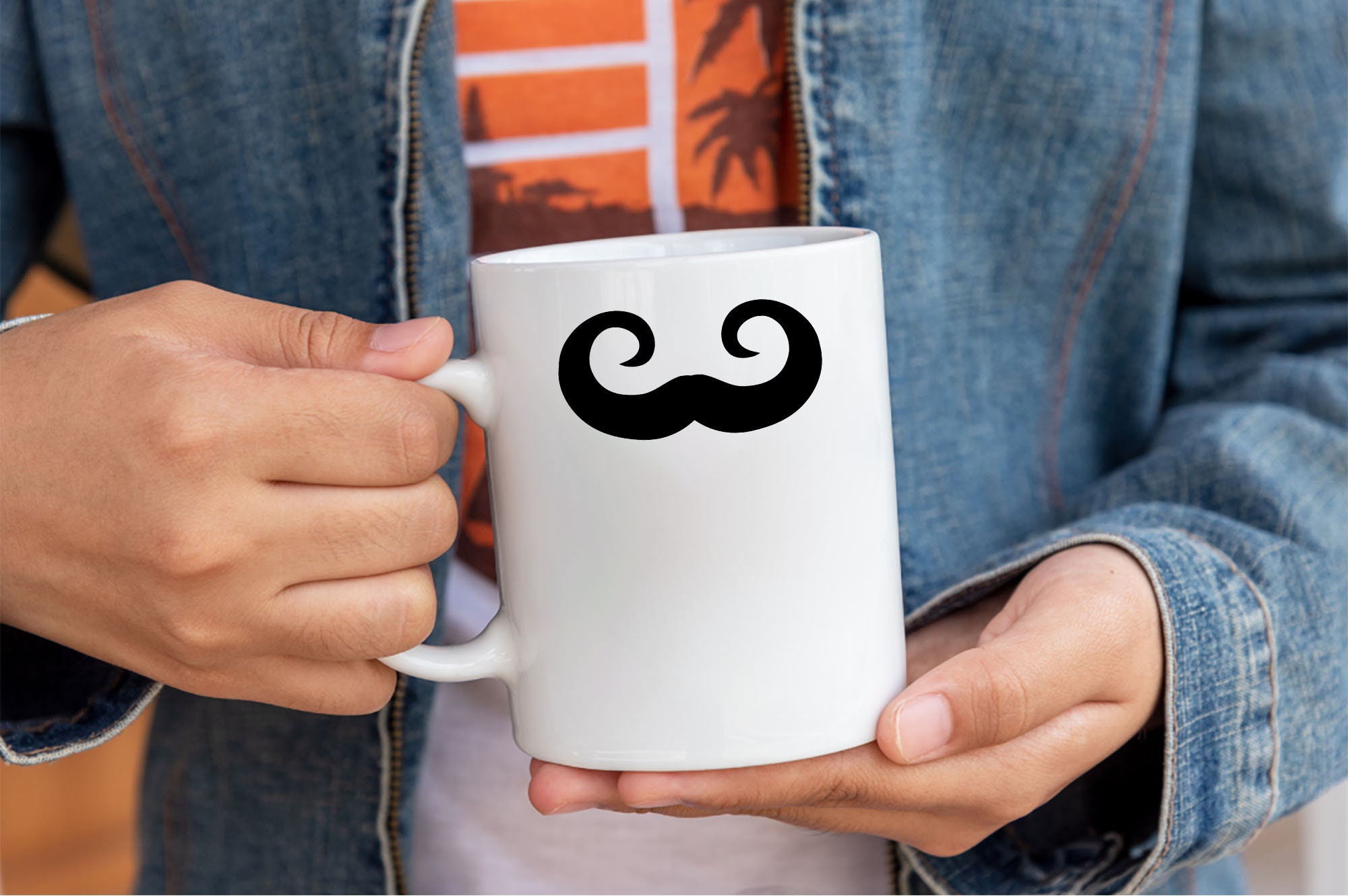 Mug-stache Mustache Coffee Mug imperial Mustache 15 Oz White Right ...