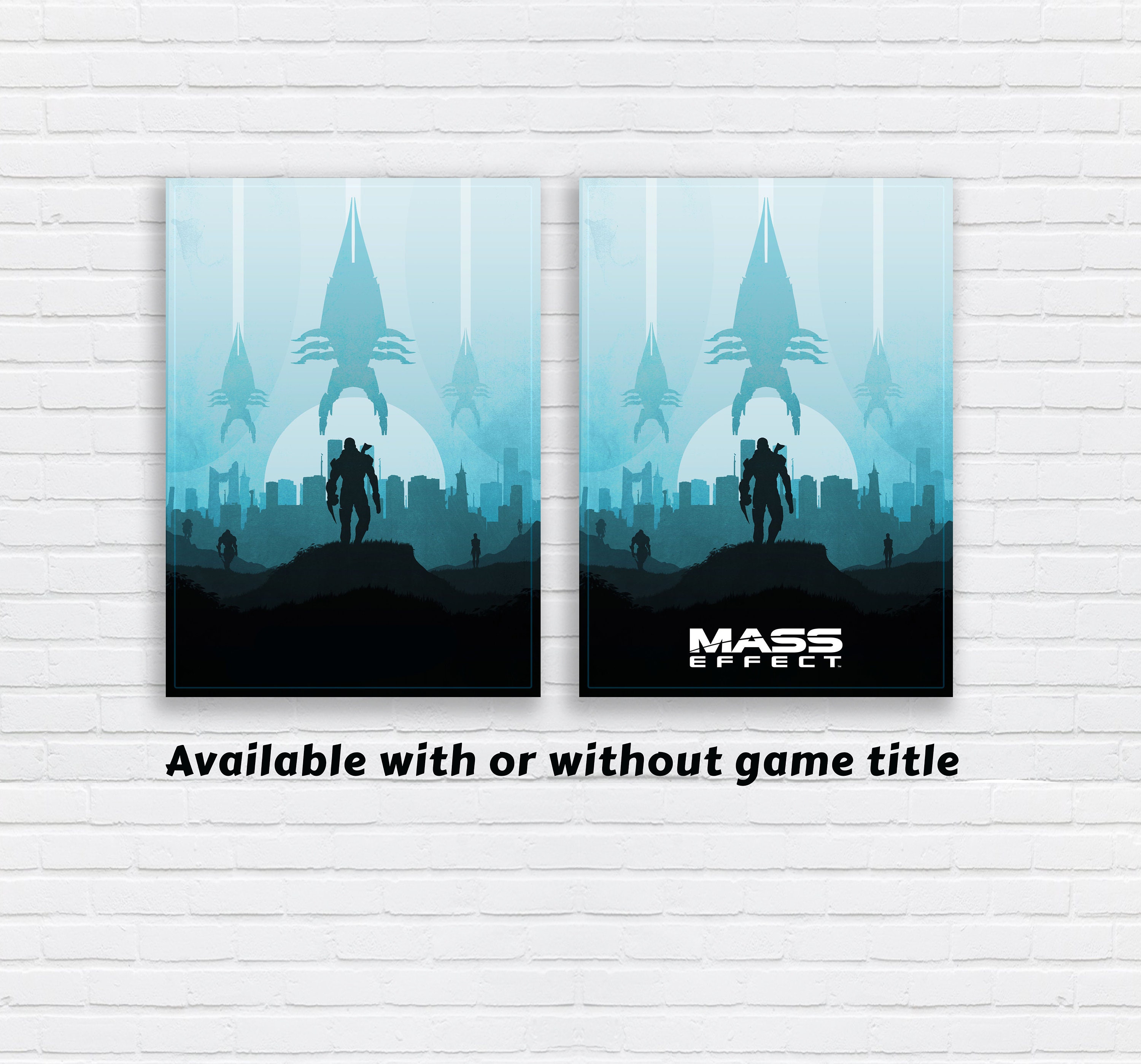 Minimalist Video Game Poster Mass Effect Art Print Gamer - Etsy