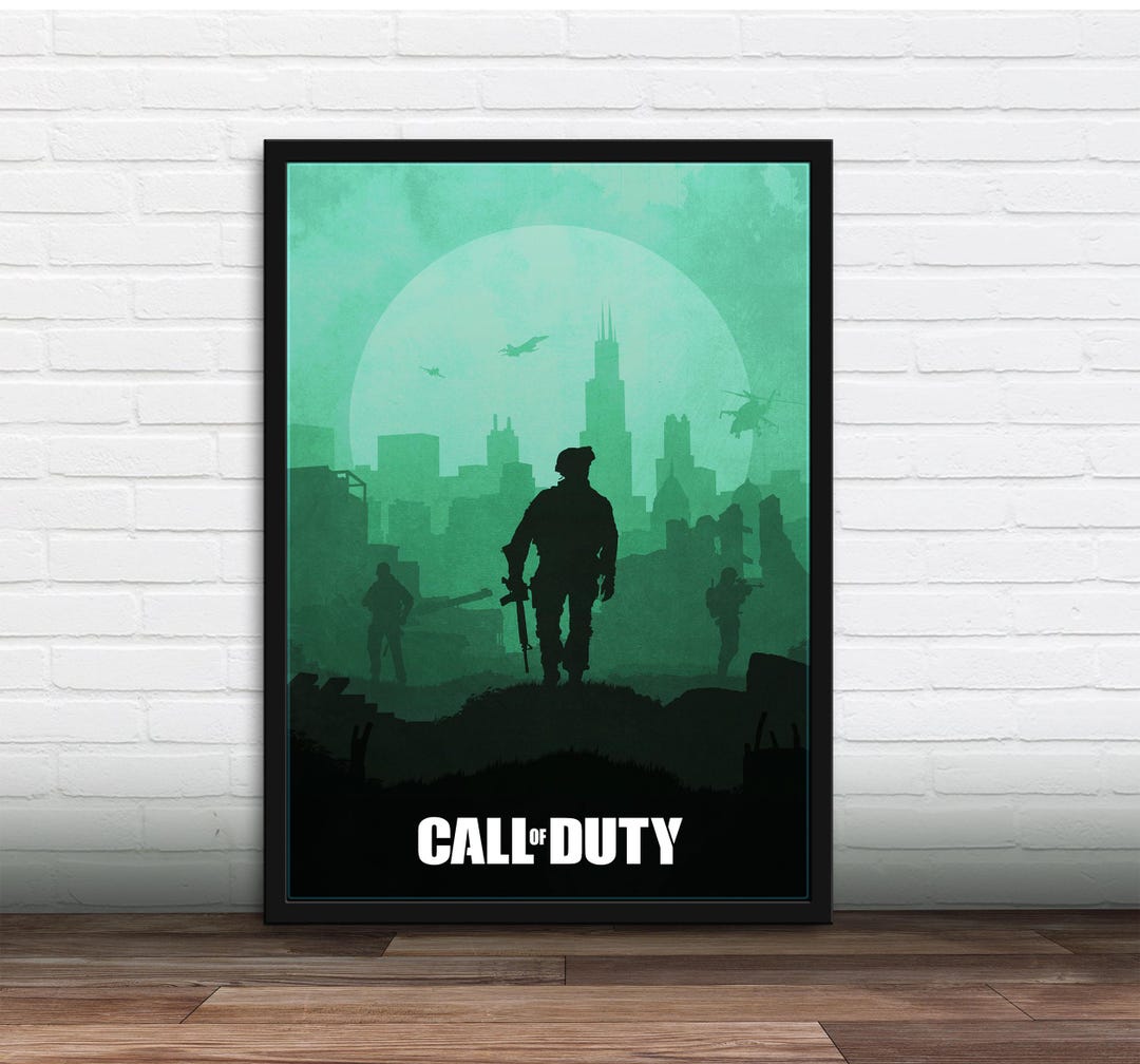 Minimalist Video Game Poster - C0D, Art Print, Gamer Gift, Gift for Him ...