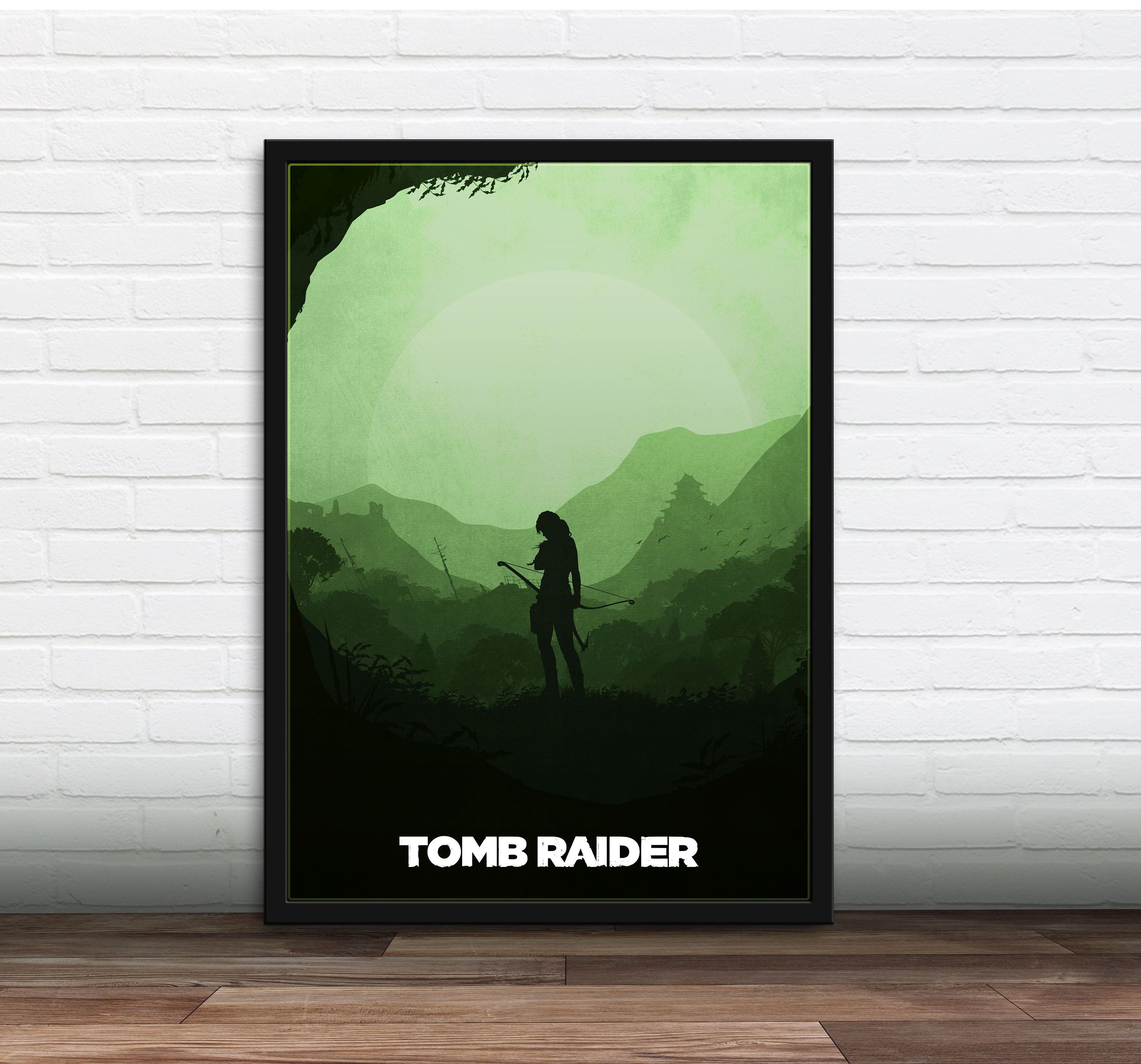 Minimalist Video Game Poster - Tomb Raider , Art Print, Gamer Gift ...