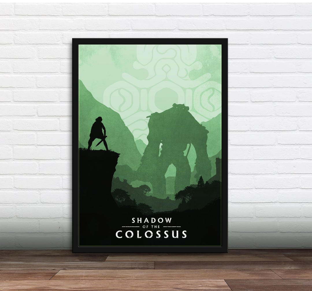 Minimalist Video Game Poster - Shadow of the Colossus, Art Print, Gamer ...
