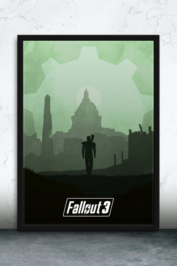 Minimalist Video Game Poster Fallout 3 - Etsy