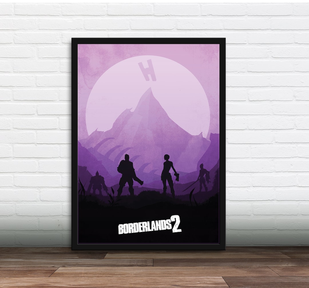 Minimalist Video Game Poster Borderlands , Art Print, Gamer Gift, Gift ...