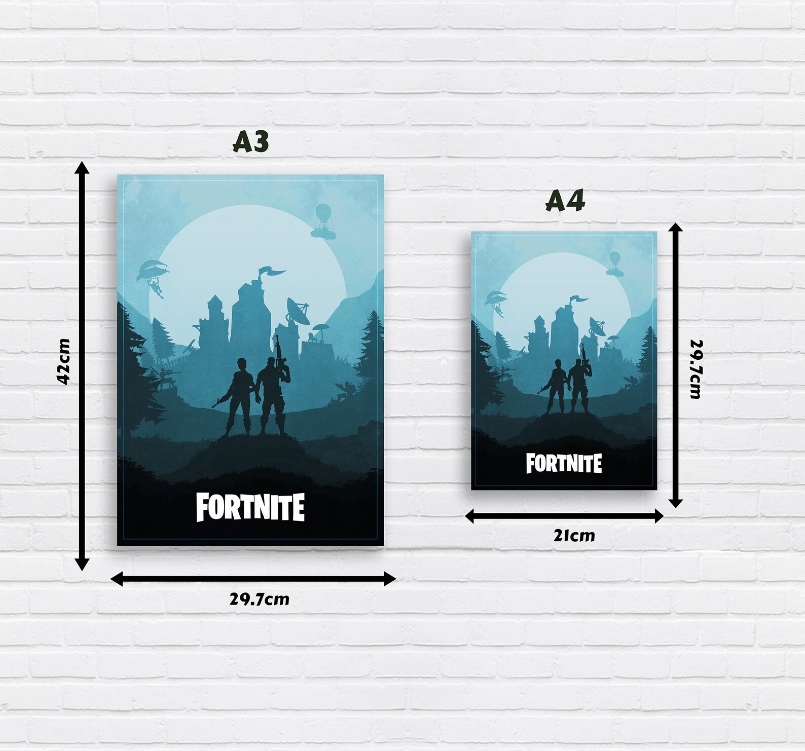 Minimalist Video Game Poster - Fort Nite, Art Print, Gamer Gift, Gift ...